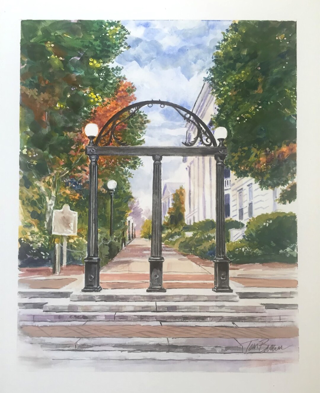 The University of Georgia Arch UGA Art UGA Arch - Etsy