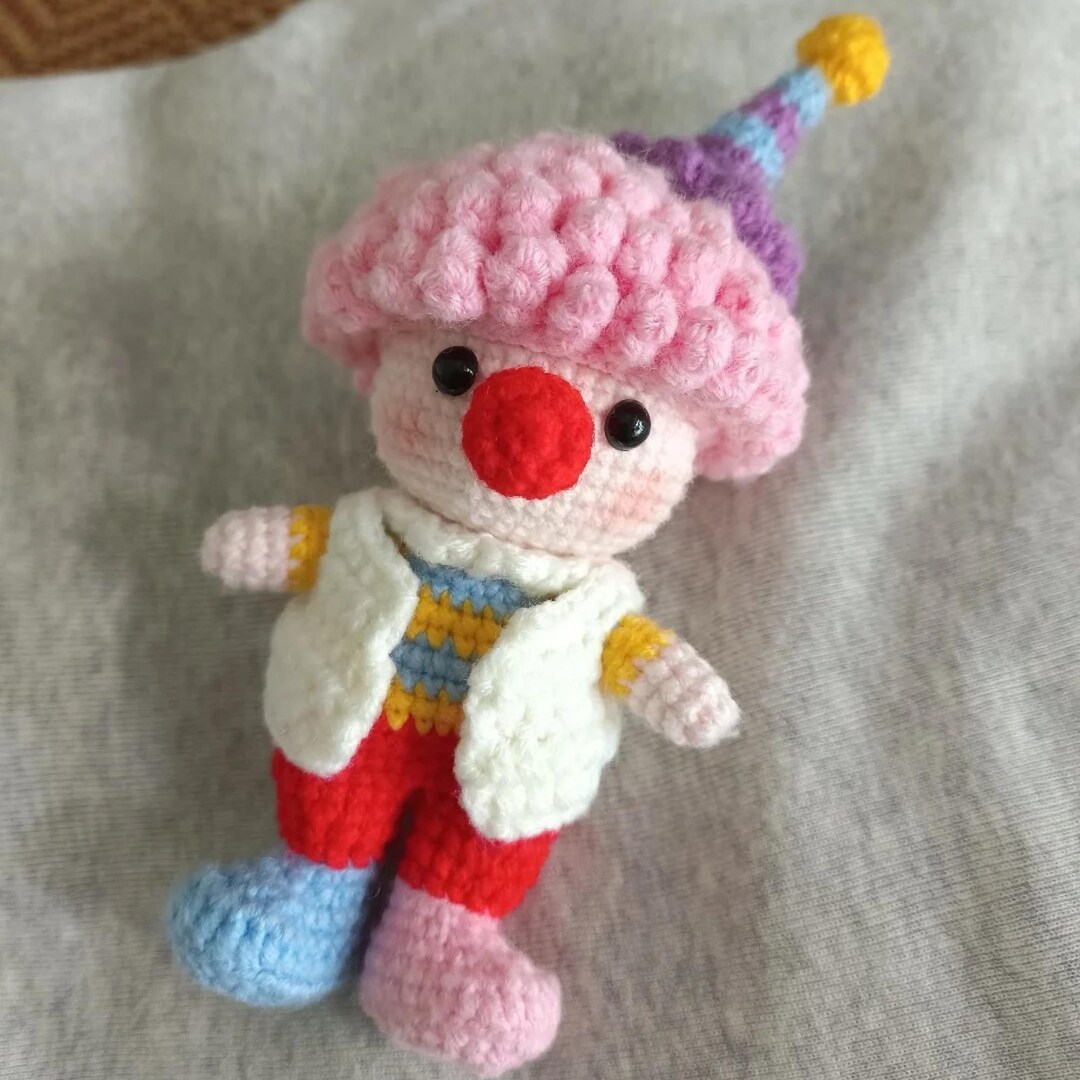 Amigurumi Clown Crochet Pattern – Chatterbox the Clown – Printable PDF ...