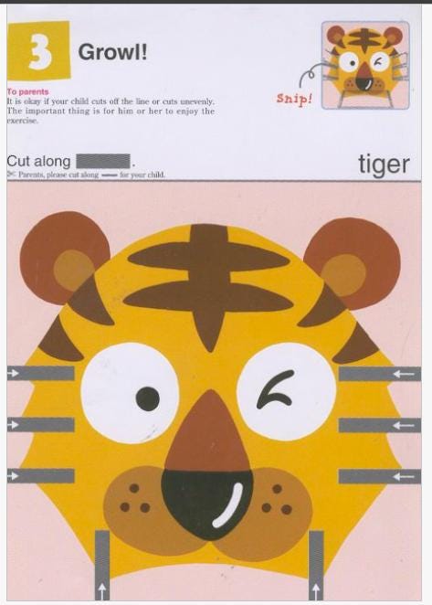 KUMON Preschool Workbook Bundle - Coloring, Tracing, Cutting, Pasting ...