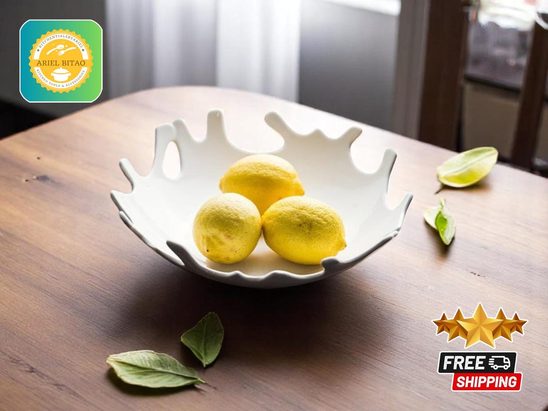 Ceramic Splash Design Bowl | Modern Irregular Dinnerware Plate ...