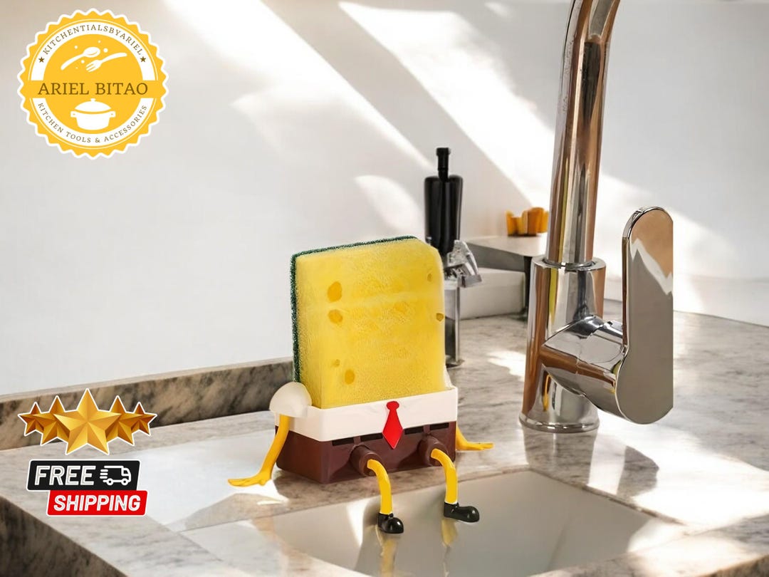 Hanging Sponge Holder | Drain Rack for Sink & Shower | Unique Kitchen ...