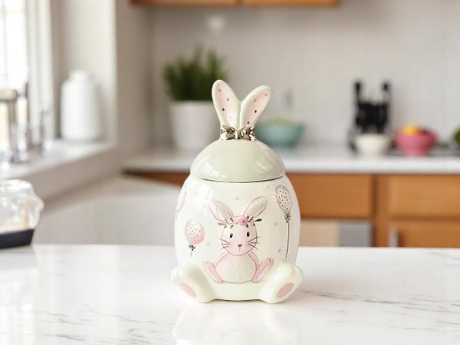 Rabbit Ceramic Storage Jar | High Capacity Kitchen Organizer ...