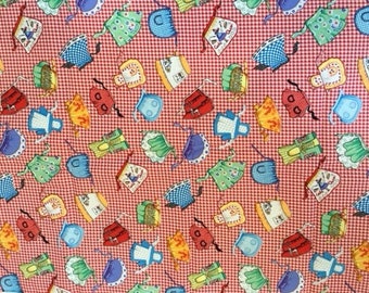 Retro kitchen fabric | Etsy