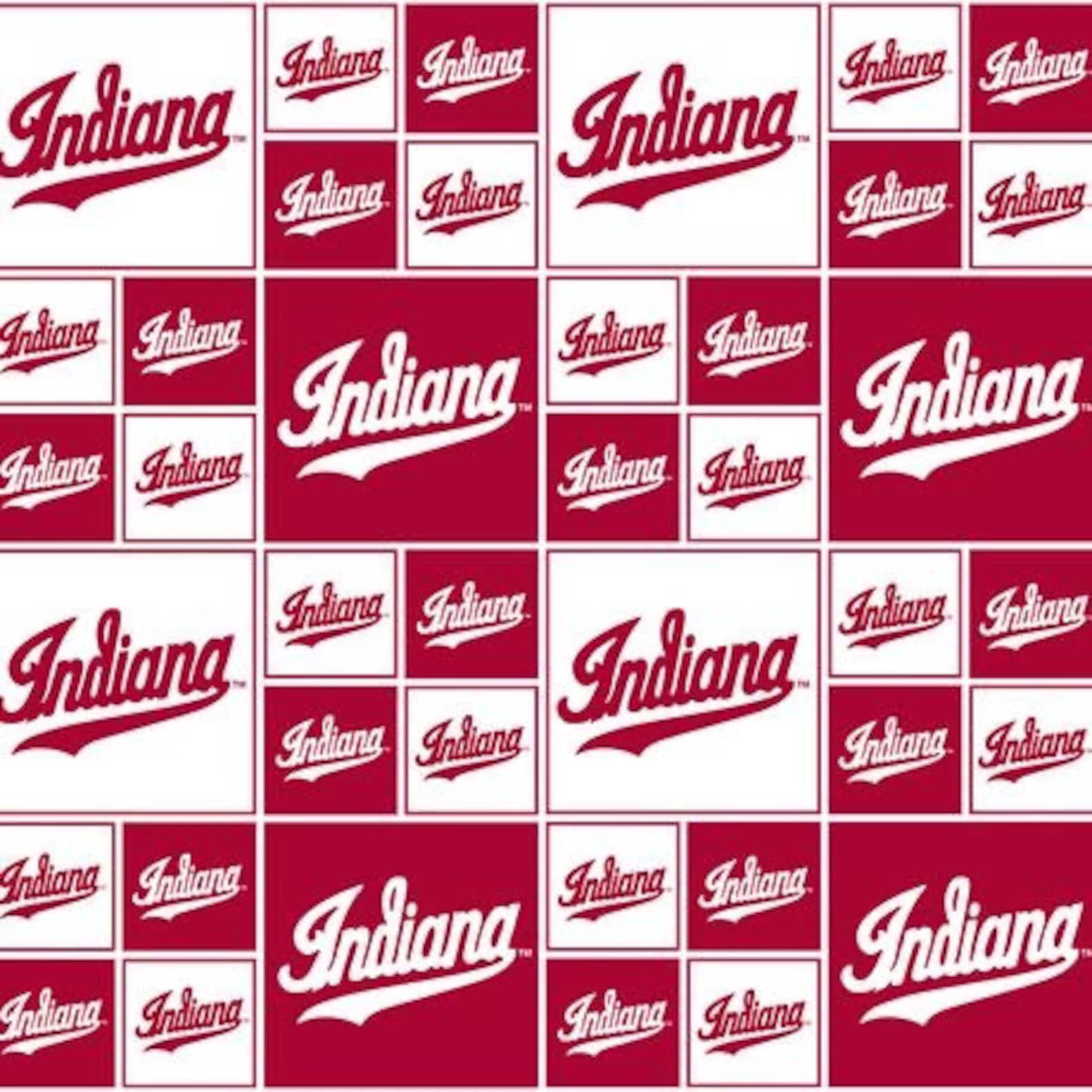 Indiana University Hoosier (block) Fabric by Half Yard - Etsy