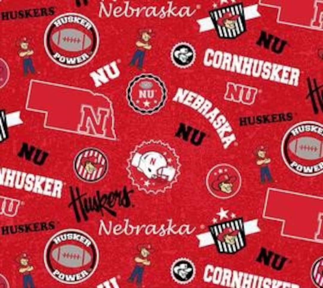 Nebraska Cornhusker (state Map) Fabric by the Half Yard - Etsy