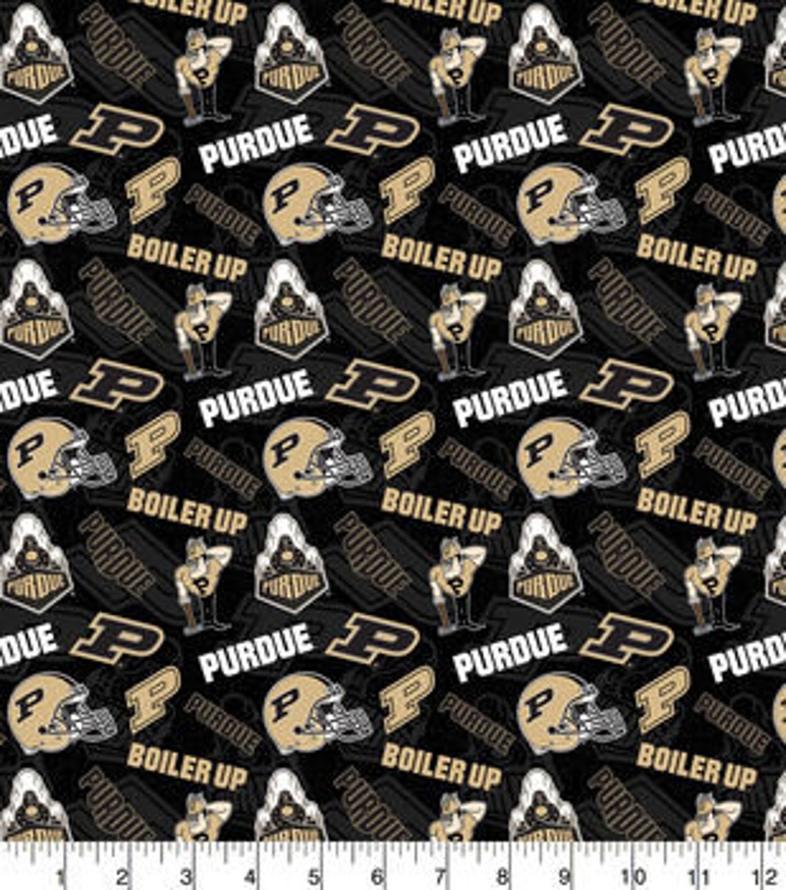 Purdue University Boilermakers (tone) Fabric - Etsy