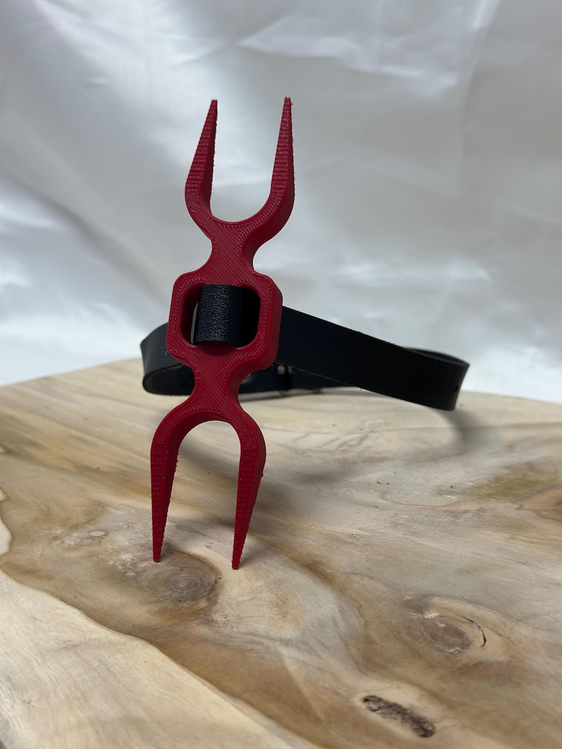 BDSM Heretic Fork – 3D Printed Torture Collar With Faux Leather Strap ...