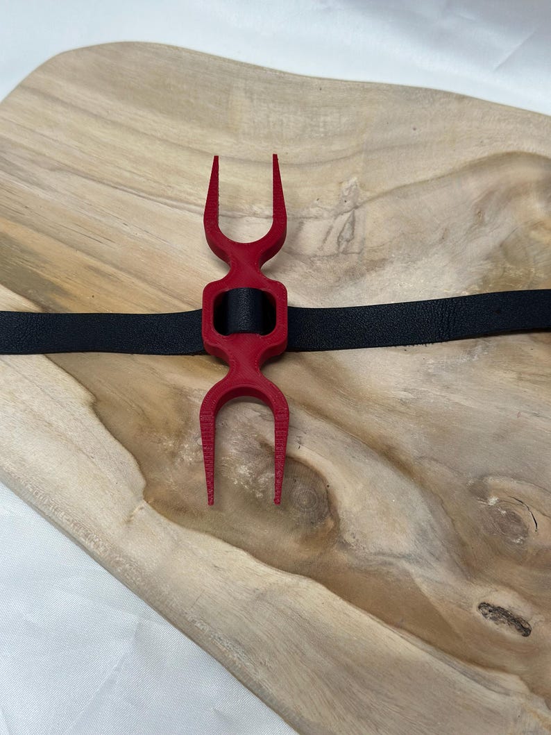 BDSM Heretic Fork – 3D Printed Torture Collar With Faux Leather Strap ...