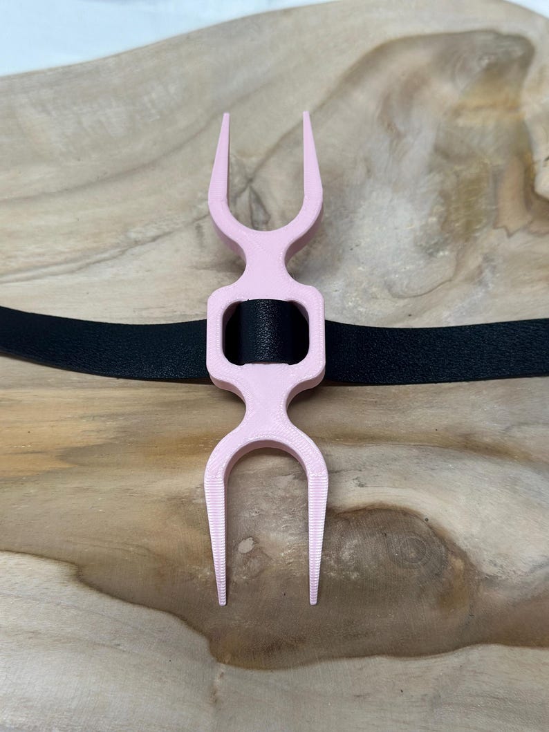 BDSM Heretic Fork – 3D Printed Torture Collar With Faux Leather Strap ...
