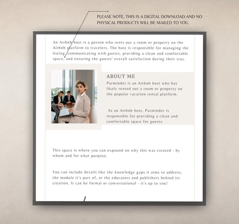 Airbnb Host Welcome Guide | Editable Guest Information Book | House ...