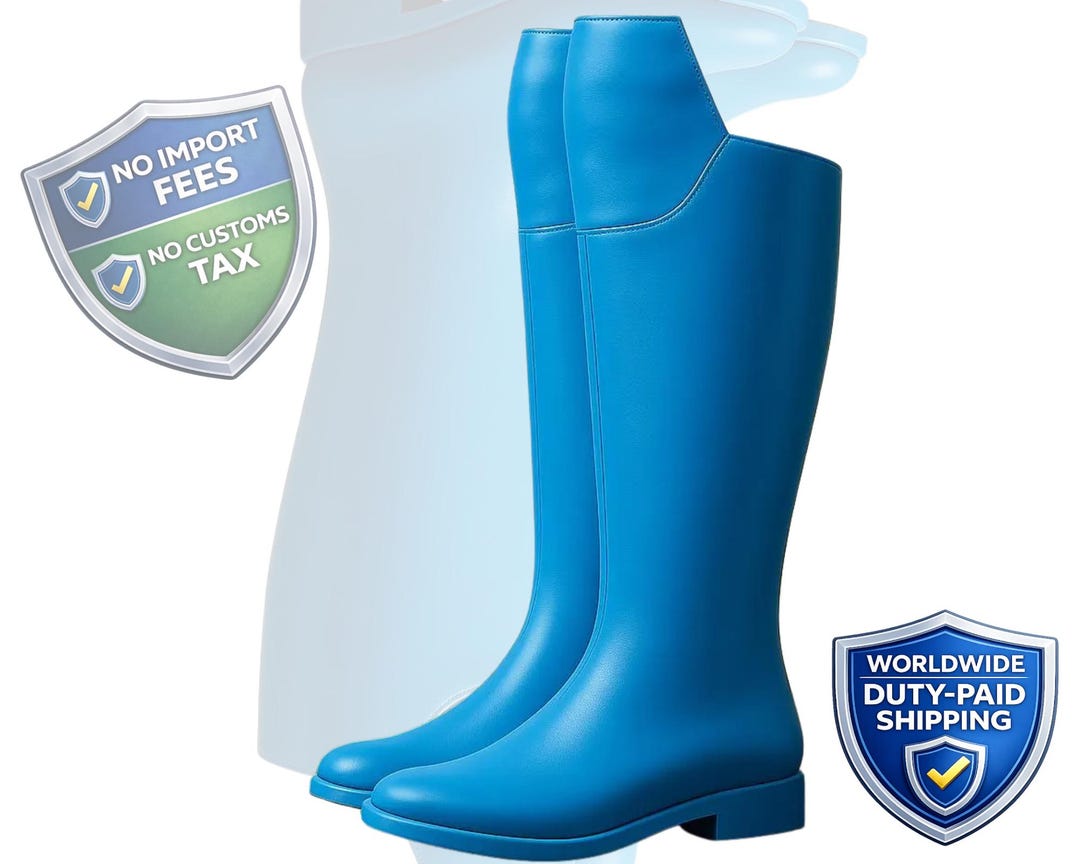 Invincible Cosplay Boots | Mark Grayson Inspired Blue Leather Superhero ...