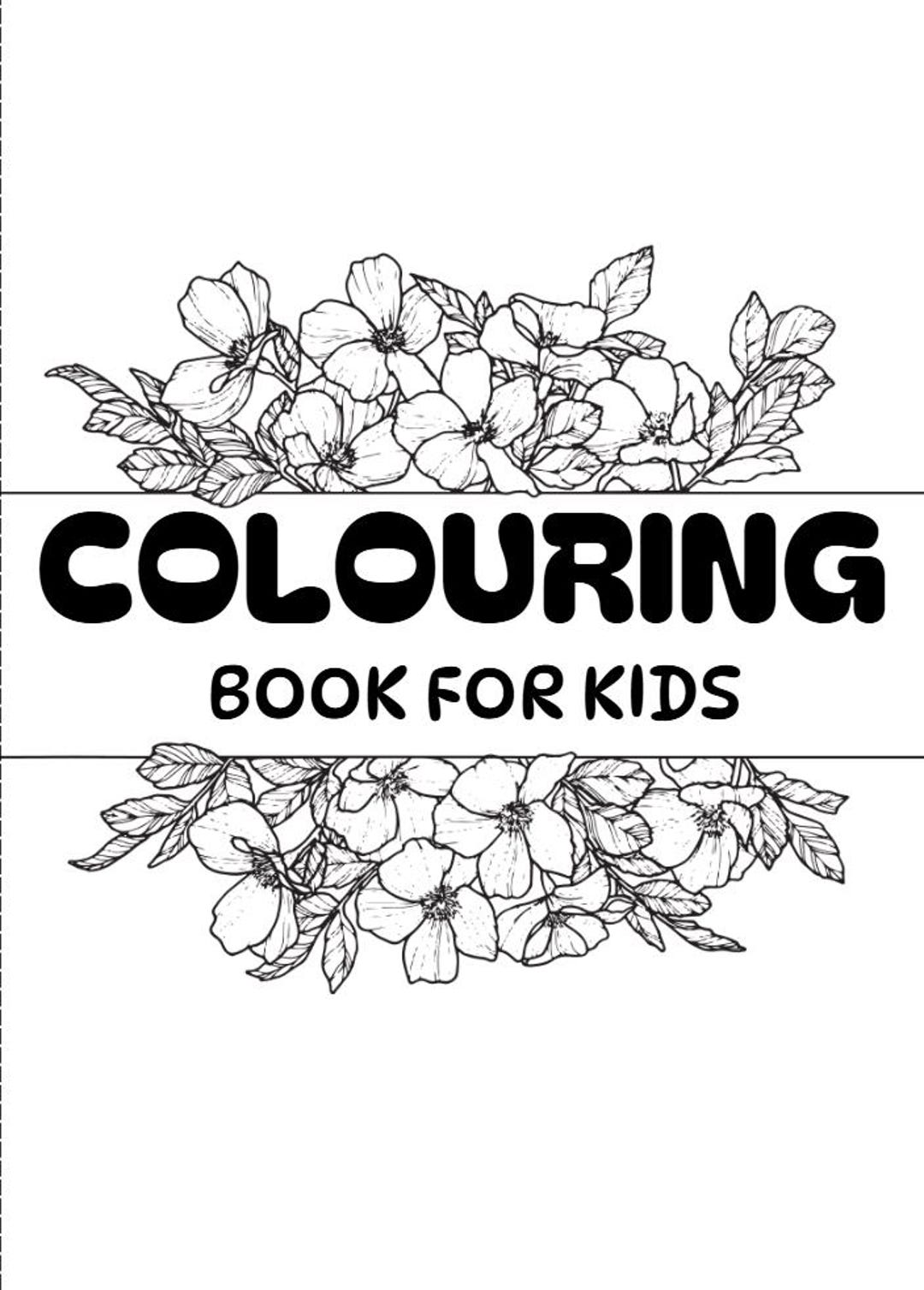47-page Kids Flower Coloring Book: Blooming Fun for Young Artists - Etsy