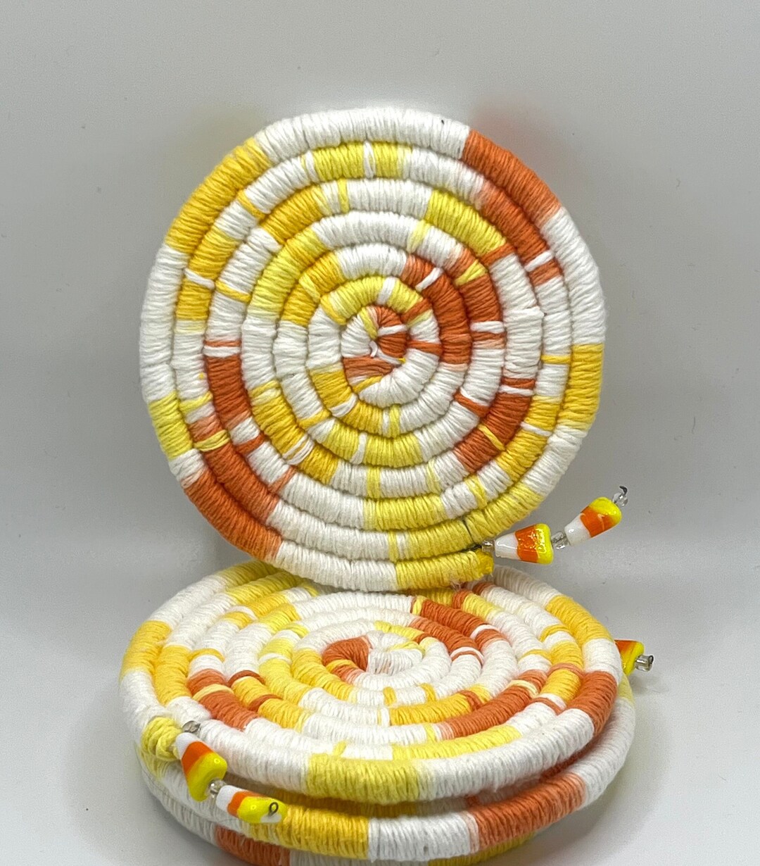 Coaster Set: Hand-coiled Halloween Coasters - Etsy