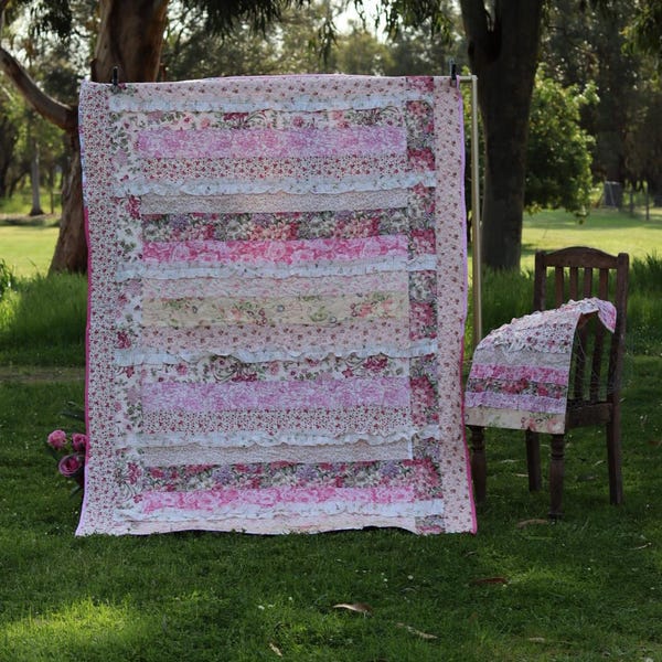 Romantic Quilt - Etsy