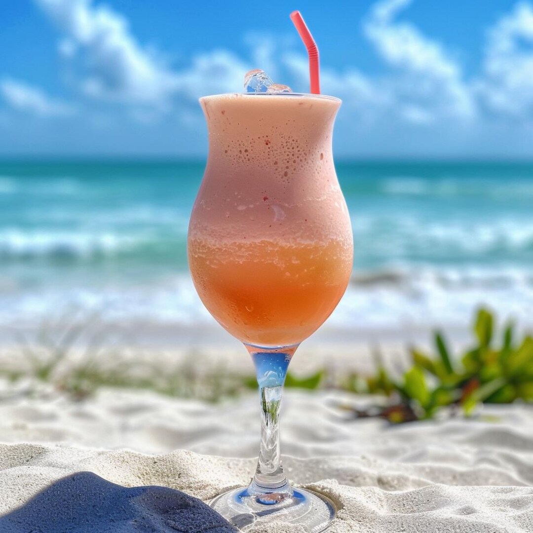 Miami Vice Cocktail Recipe - Etsy