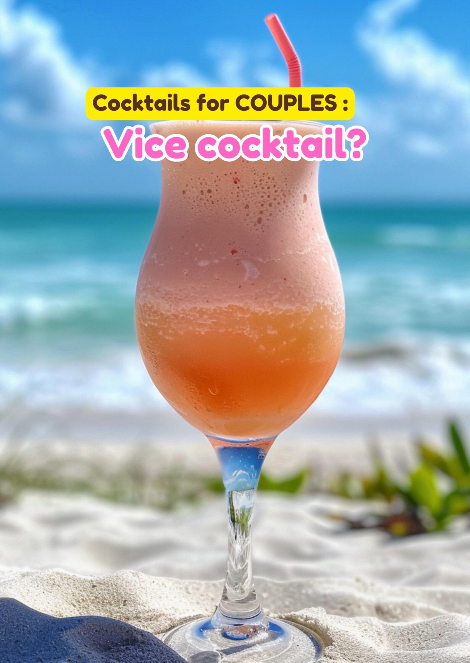 Miami Vice Cocktail Recipe - Etsy