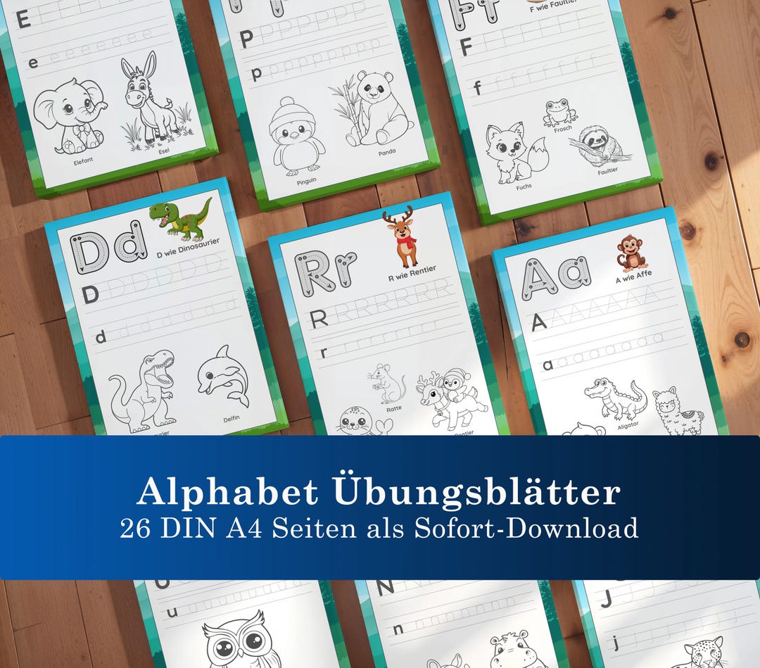 Digital ABC Workbook: Alphabet Worksheets for Kids | 26 Fun Tracing ...