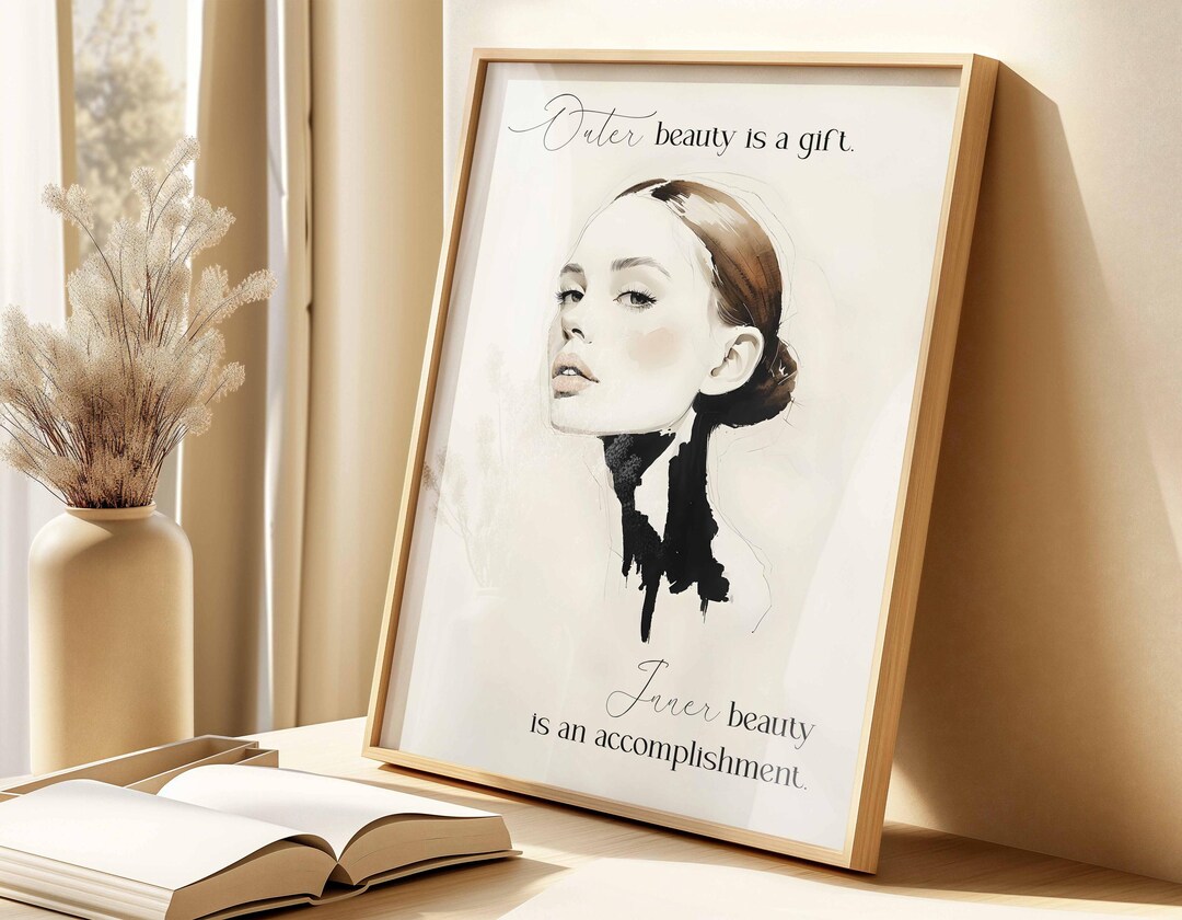 Inspirational Fashion Poster With Quote: Wall Art Framed & Unframed ...