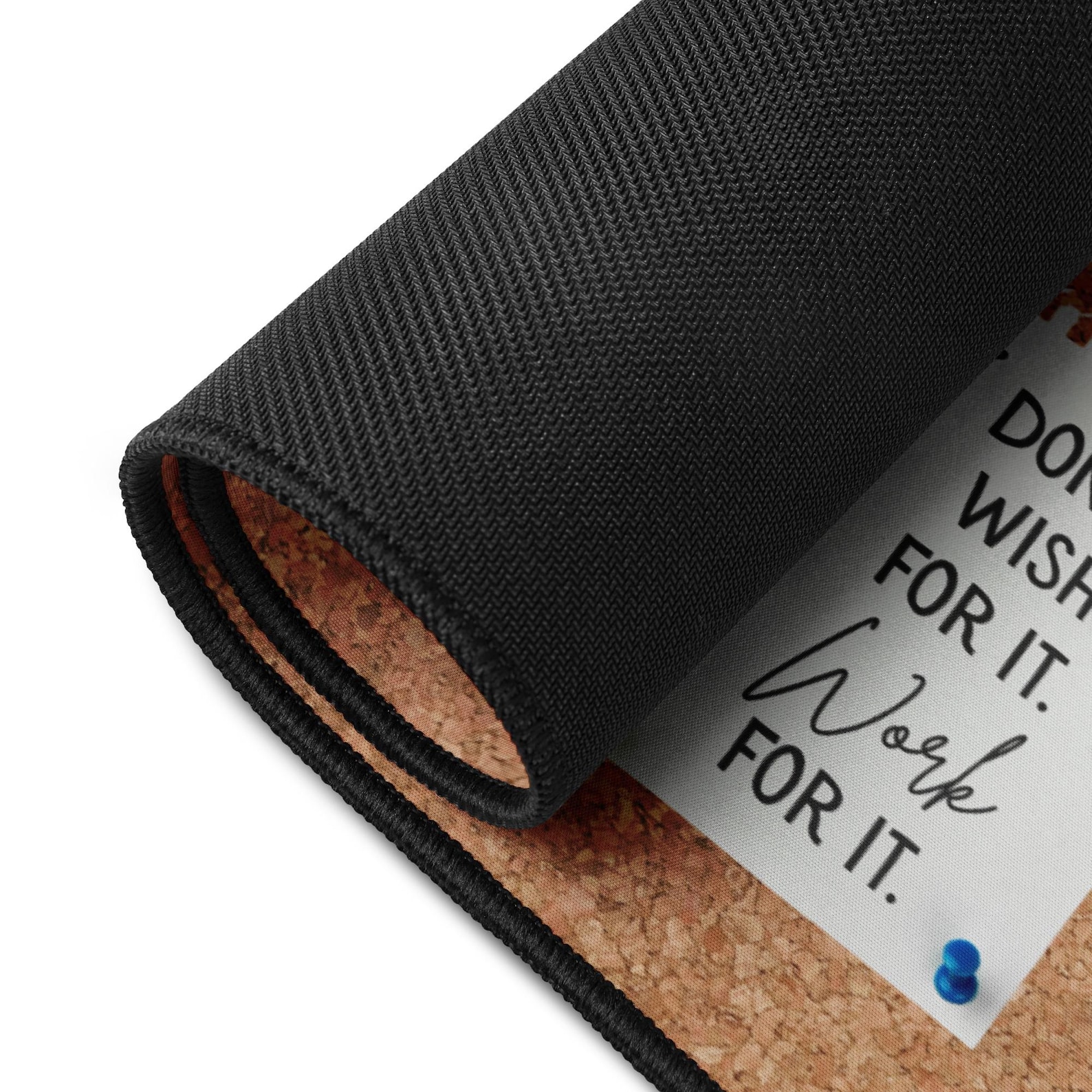 Corkboard Style Desk Mat – Motivational Quotes & Sticky Note Design ...