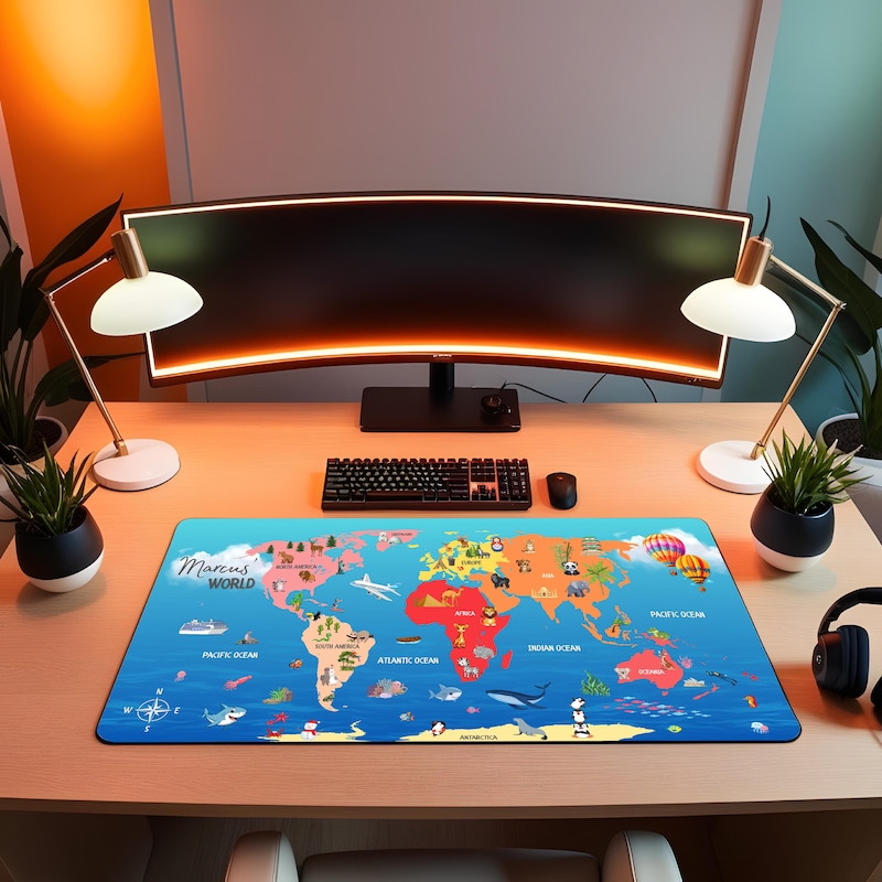 Desk Mats Educational - Etsy