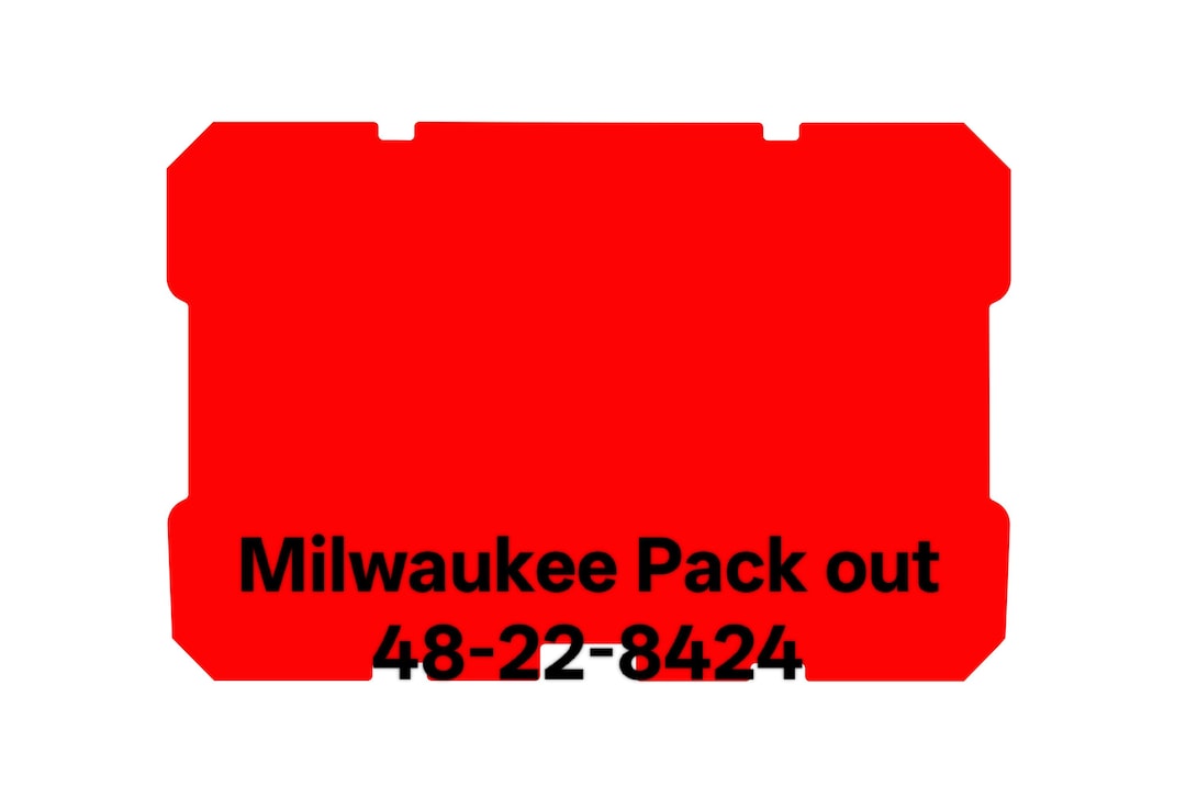 Milwaukee Packout 48-22-8424 Inlay (SVG) - Etsy