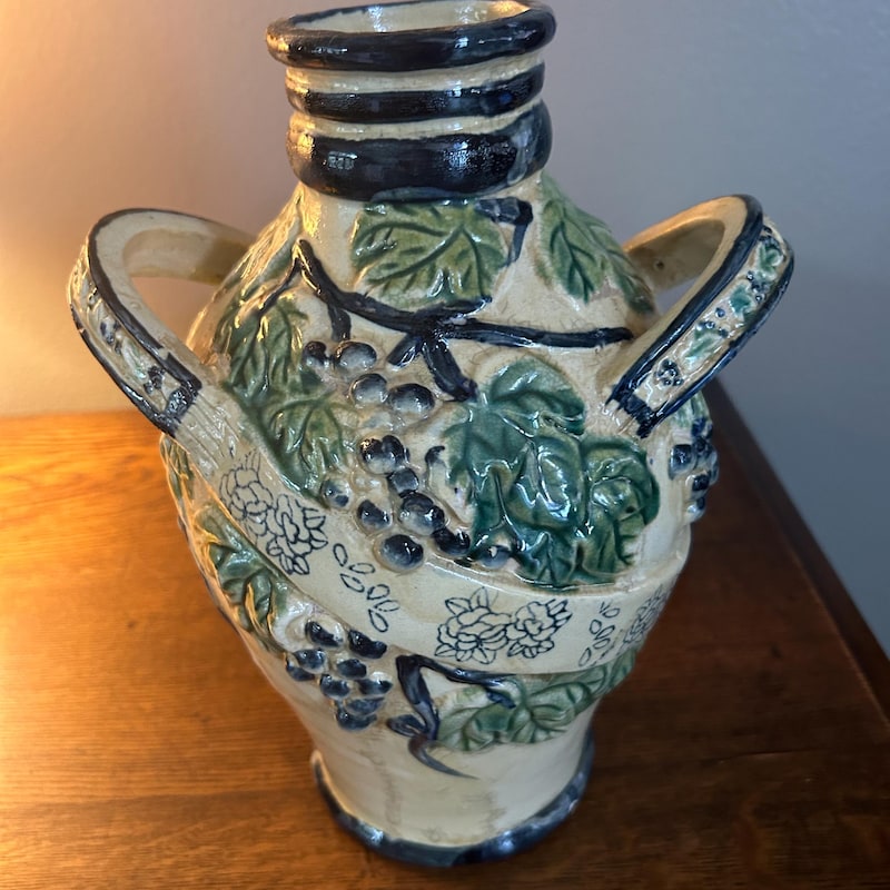 French Majolica Vases - Etsy
