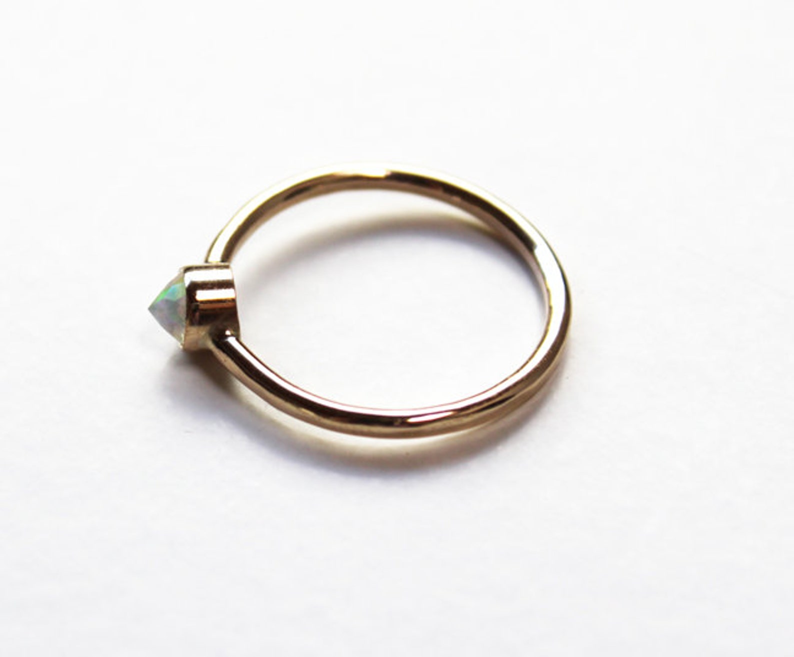 Opal Prism Ring 14K Yellow Gold - Etsy