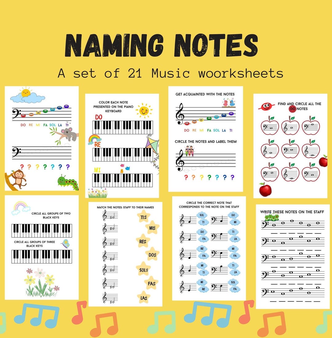 Music Theory Worksheets | Piano Lessons, Homeschool | Piano for ...