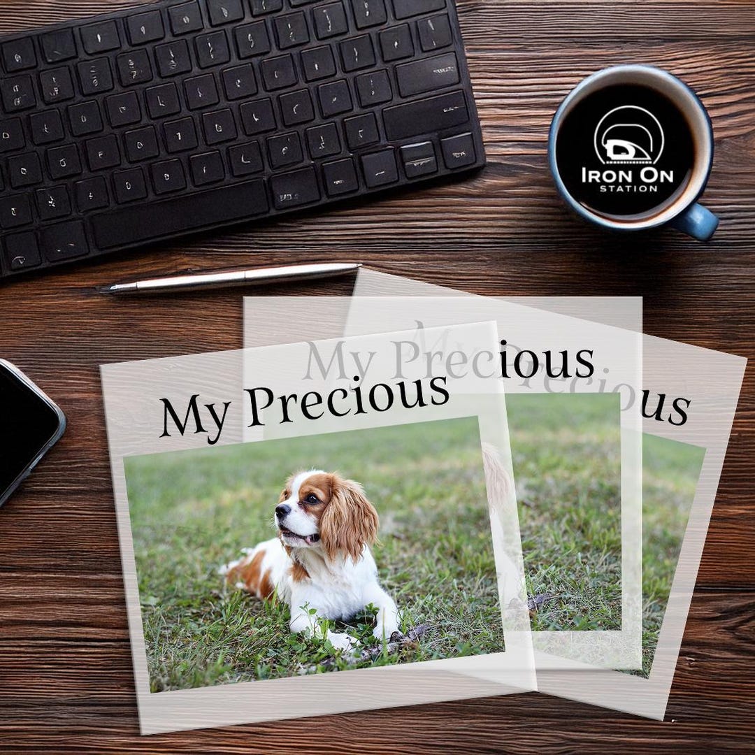 Custom Dog Photo Heat Transfer Decals, Dog Portrait Name Decal for ...