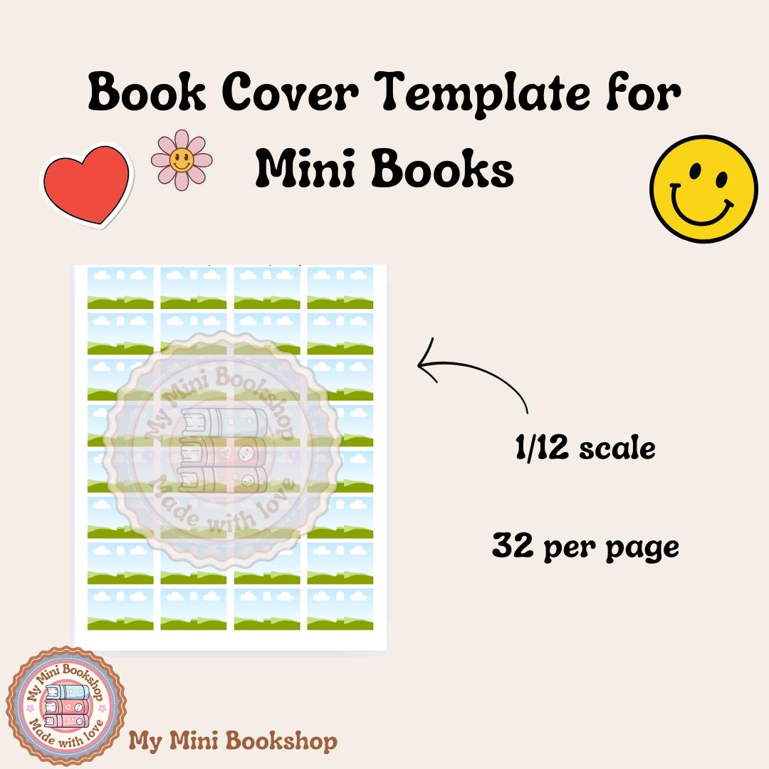 Mini-book Cover Template - Editable Canva File for Book Cover Front ...