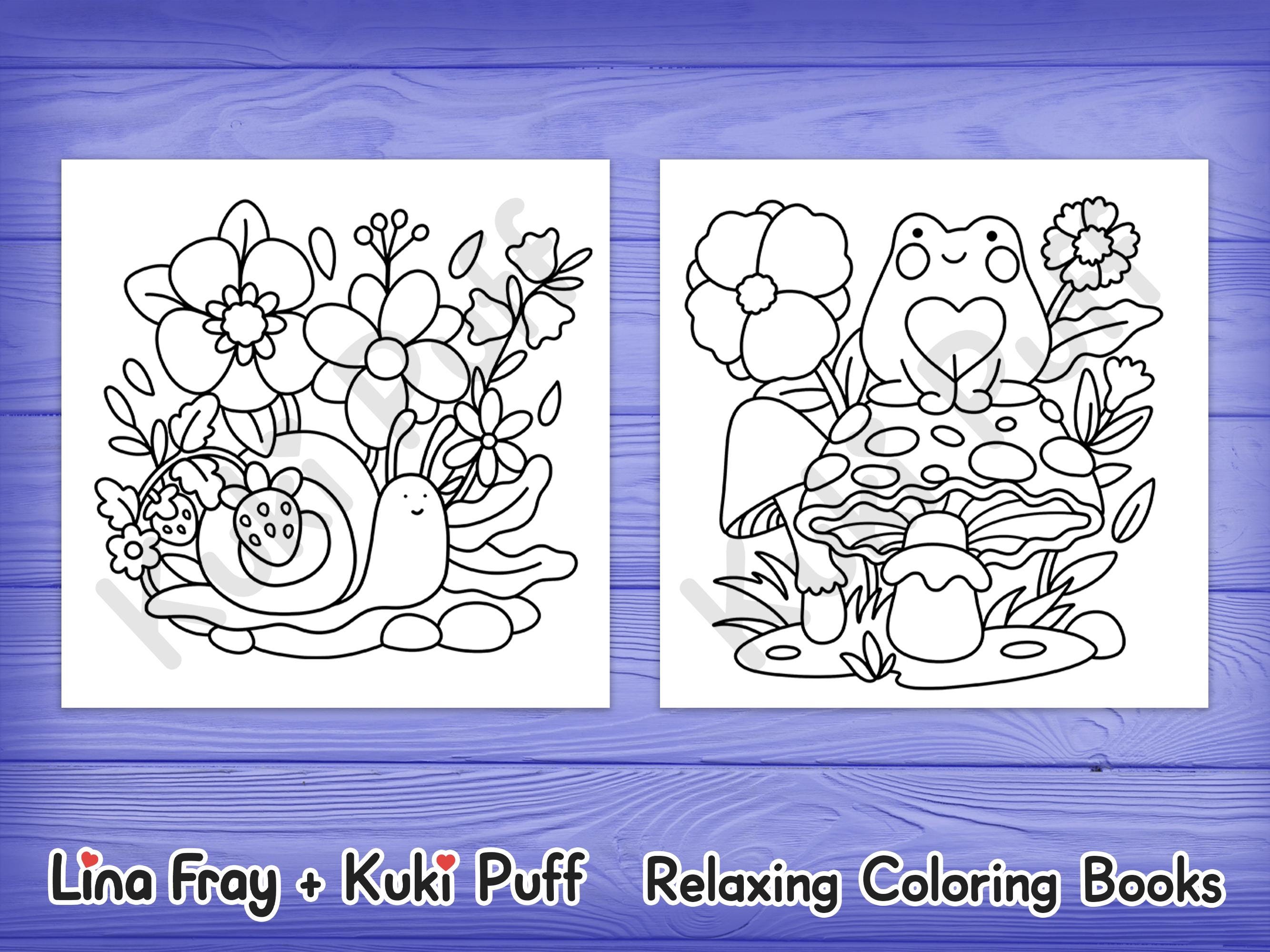 Blossom Paws: Bold & Easy Coloring Book With Plants, Flowers by Lina ...