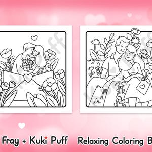 Dream Date: Romantic Coloring Book Featuring Couple on Dates by Lina ...