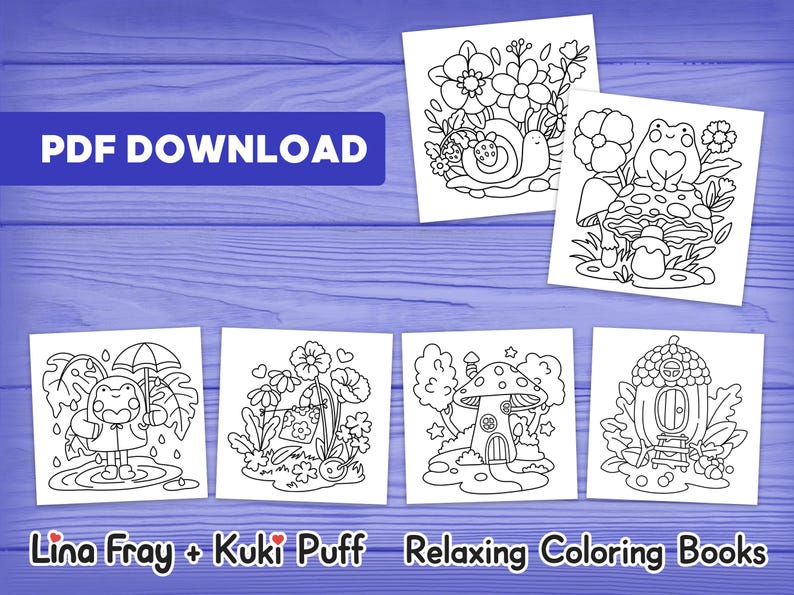 Blossom Paws: Bold & Easy Coloring Book With Plants, Flowers by Lina ...