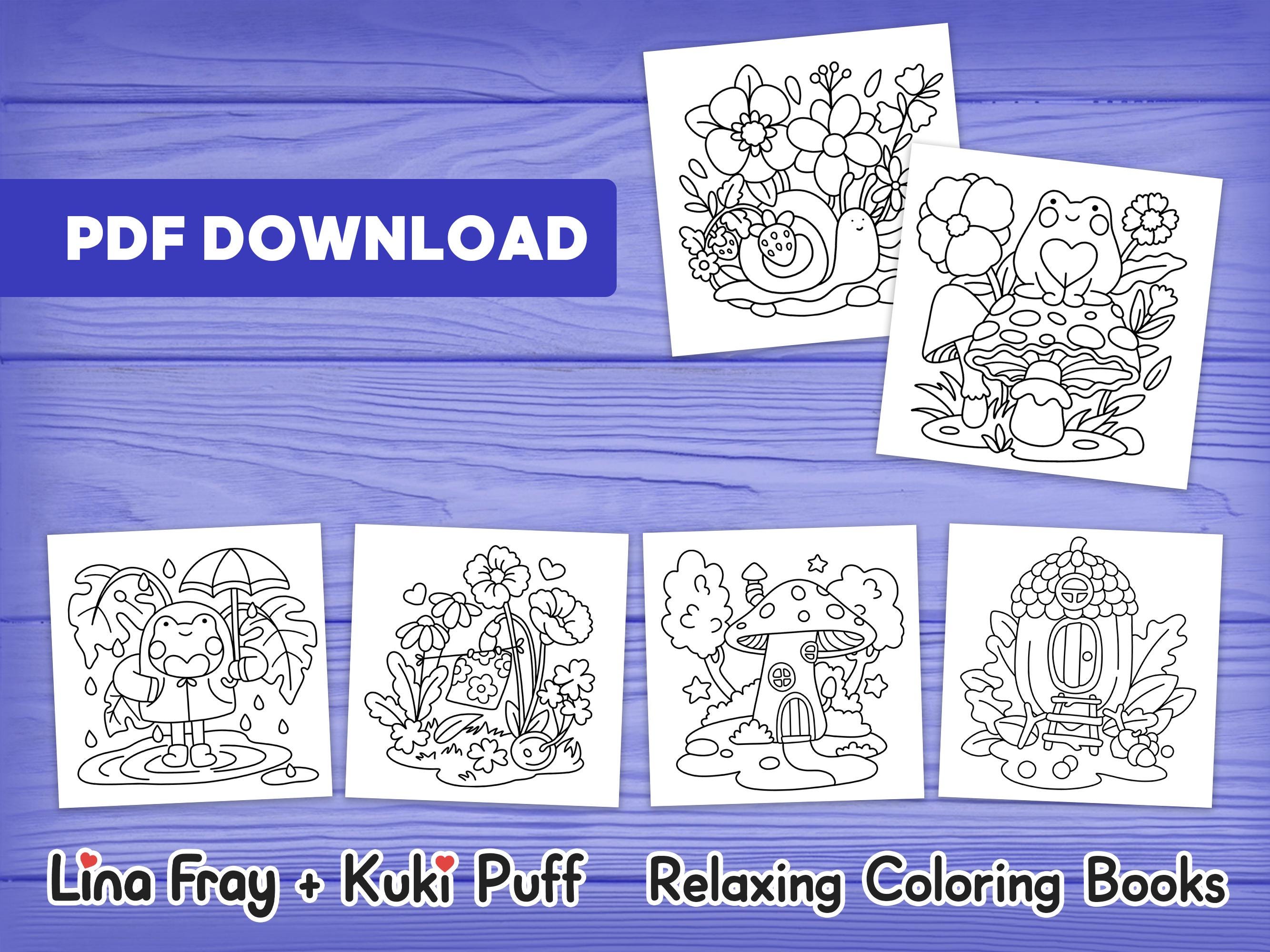 Blossom Paws: Bold & Easy Coloring Book With Plants, Flowers by Lina ...