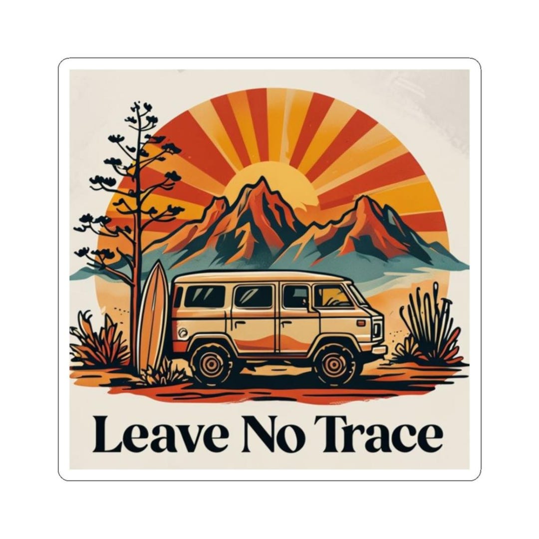Leave No Trace Poster, Hiking Ethics Art, Outdoor Environmental Print ...
