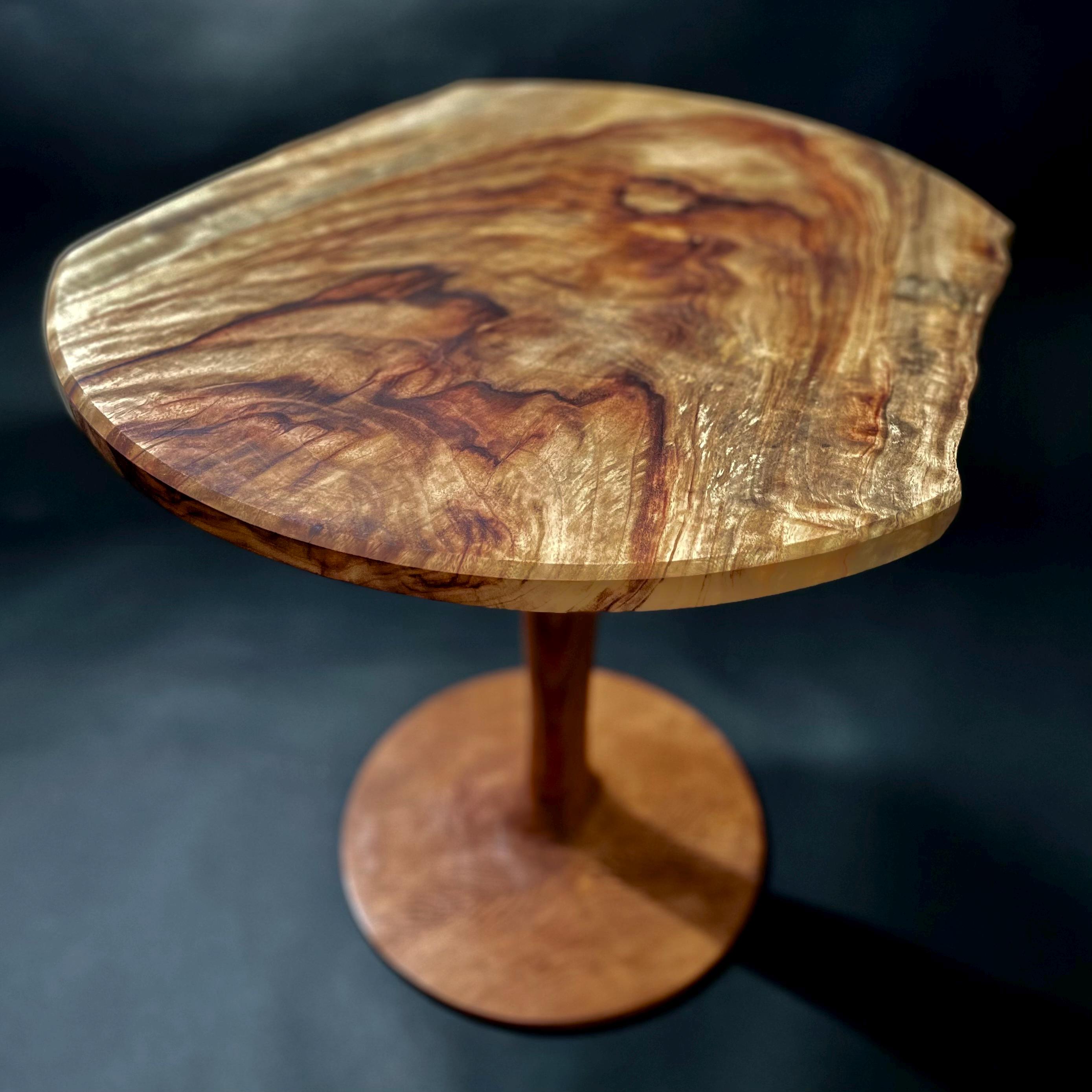 Handcarved Live-edge Wooden Side Table - Etsy