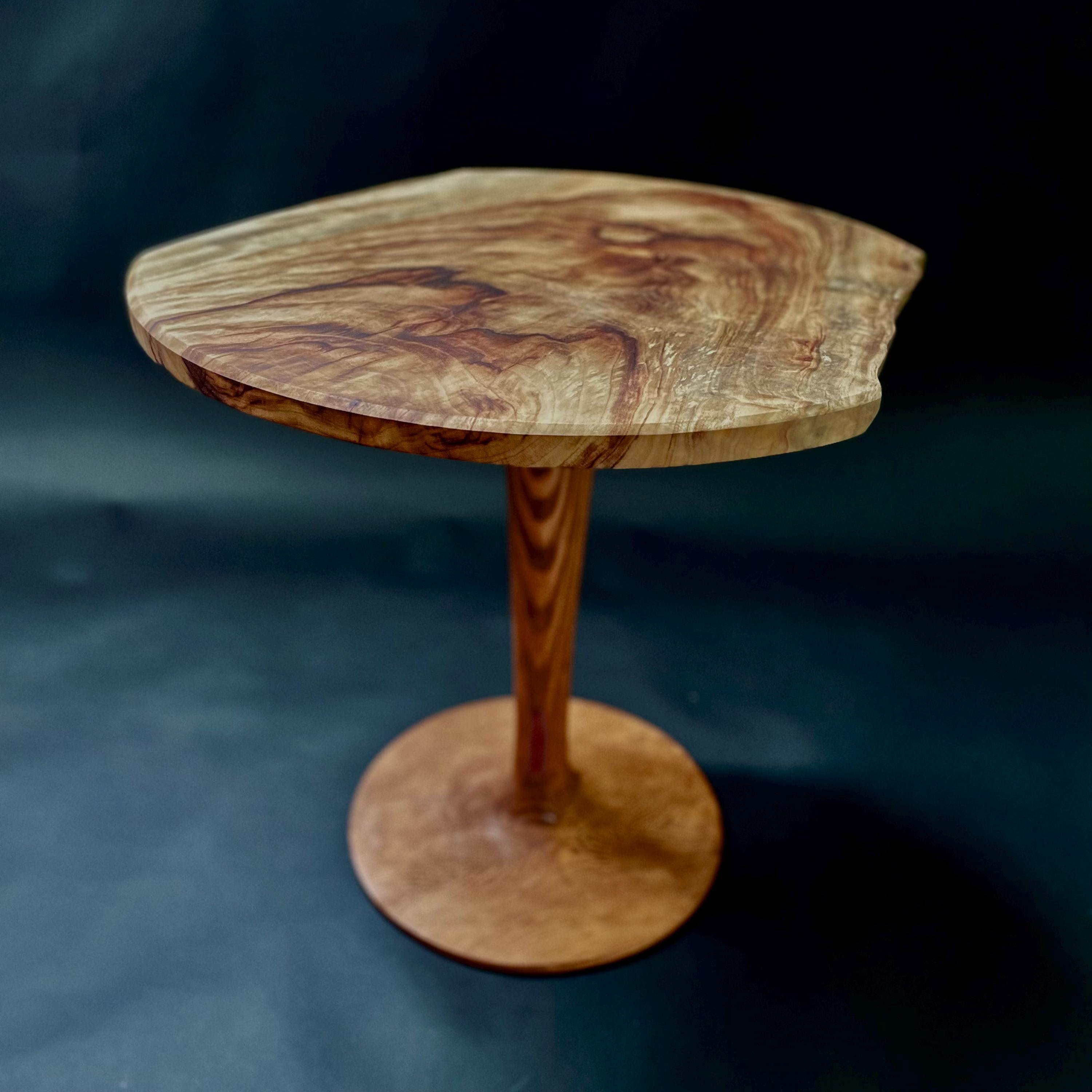 Handcarved Live-edge Wooden Side Table - Etsy