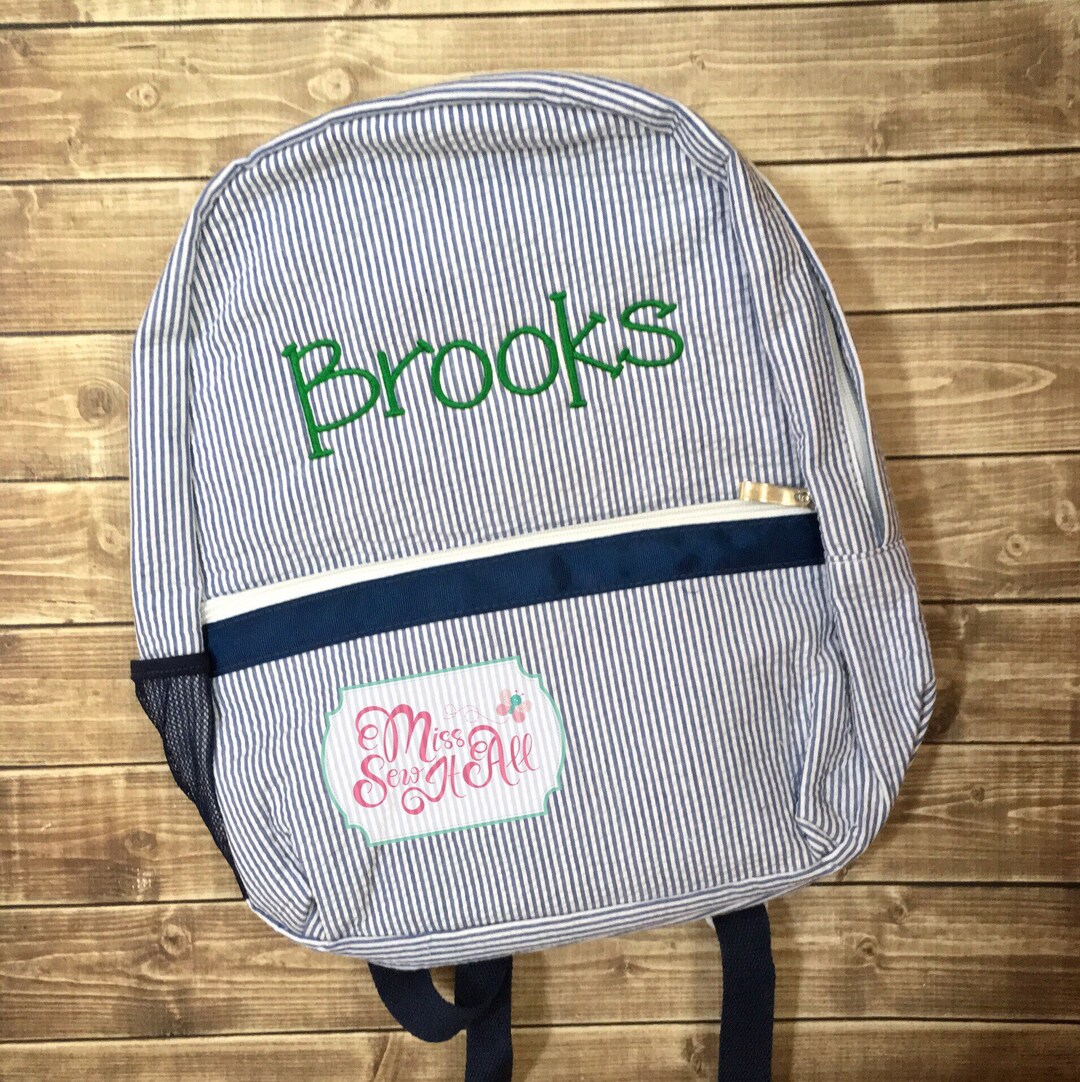 Monogrammed Backpack, Custom Backpack, Embroidered Backpack, Backpacks ...