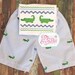 Faux Smocked Alligator Shorts Set - Etsy