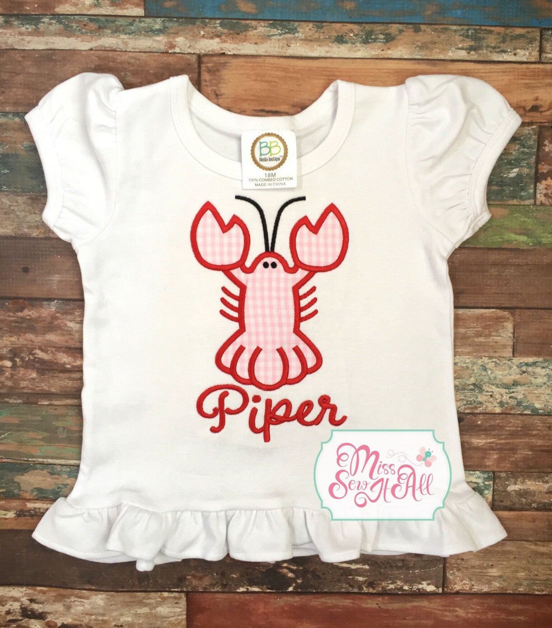Girls Crawfish Shirt, Girls Custom Crawfish Tee, Crawfish Top - Etsy