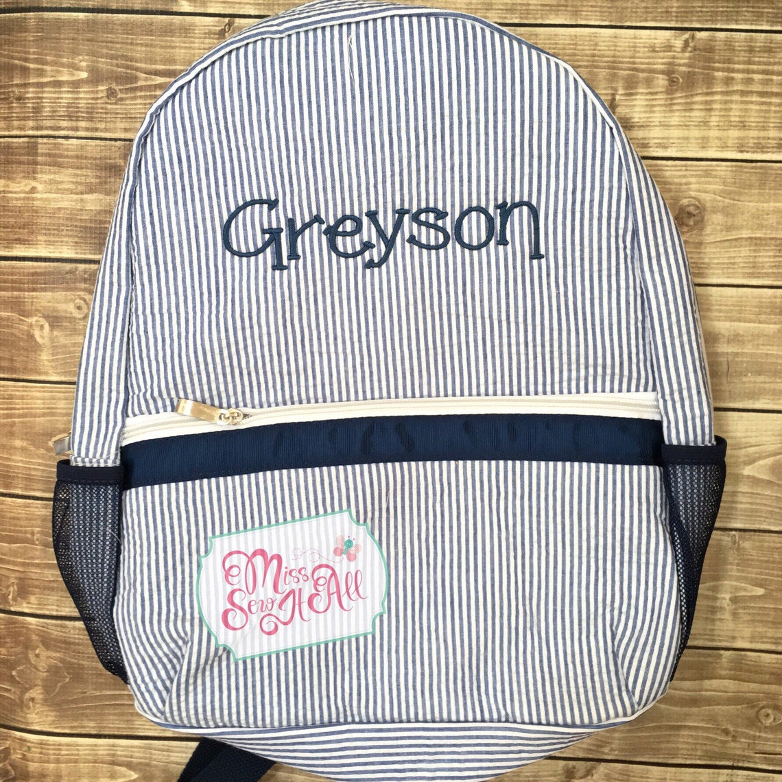 Monogrammed Backpack, Custom Backpack, Embroidered Backpack, Backpacks ...