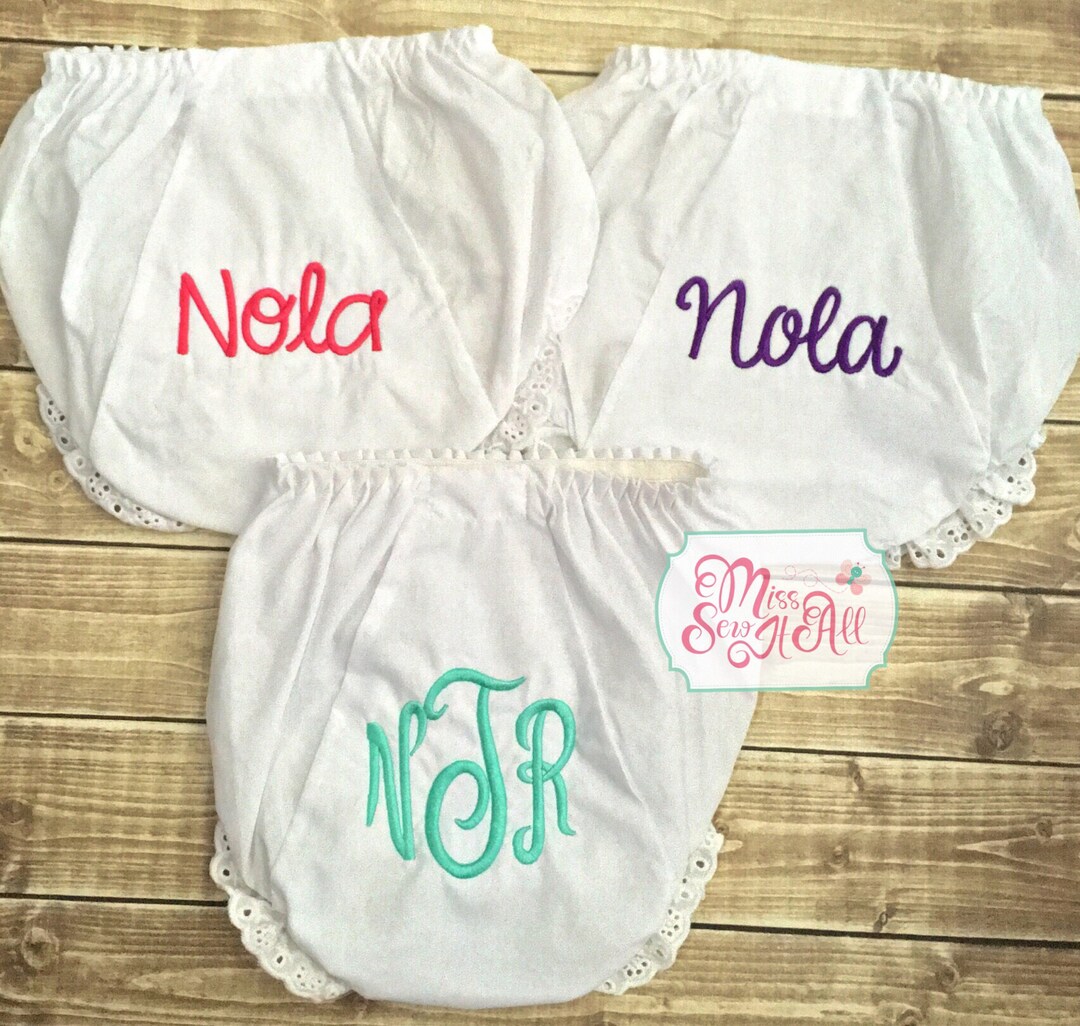 Baby White Eyelet Diaper Cover, Baby Bloomers, Custom Baby Bloomers ...
