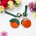 Cute Orange Leather Key Fob Holder - PU Leather Backpack Purse Charm ...