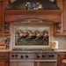 Horses Tempered Glass Backsplash,copper Splashback Tile,backsplash ...