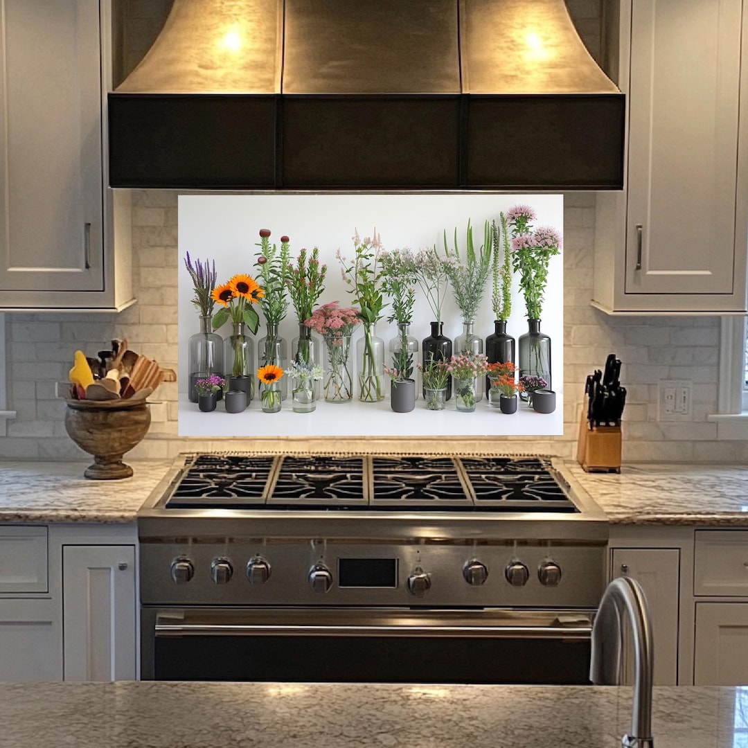 Tempered Glass Backsplash,kitchen Backsplash Behind Stove,glass ...