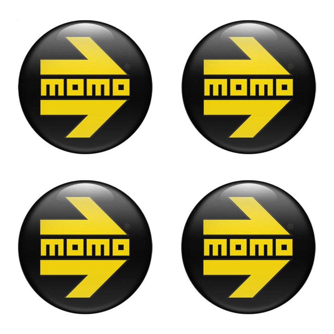 MOMO Wheel Center Caps: Domed 3D Logo Stickers (set of 4) - Etsy