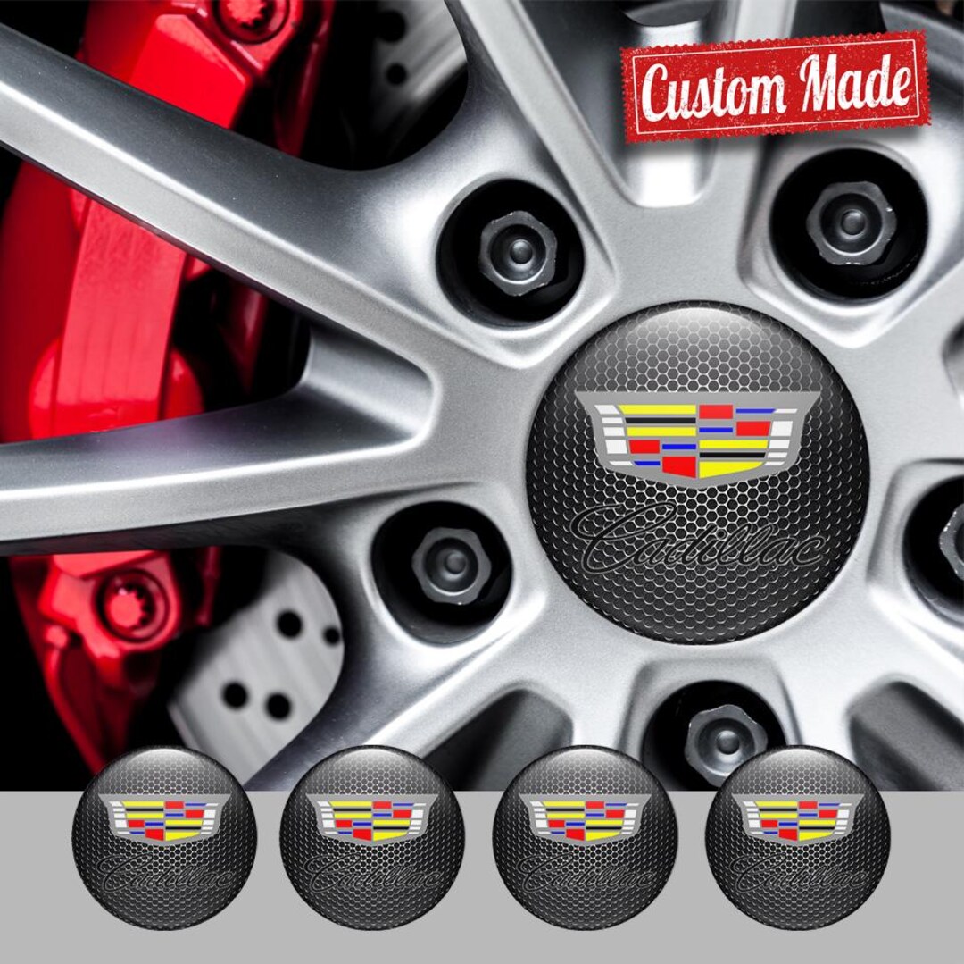 Cadillac Wheel Center Cap Decal Logo Stickers/rim Center Logo/rim Epoxy ...