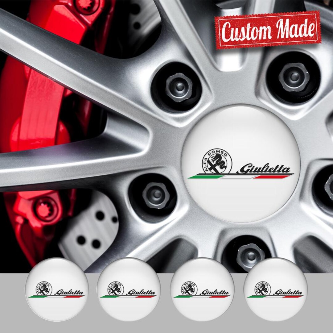ALFA ROMEO Emblem Center Hub Caps/4x Self-adhesive Wheel Emblems/center ...