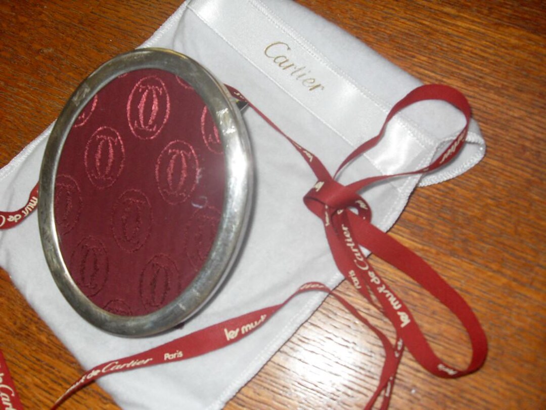 Cartier Sterling Silver Frame W/ Box /ribbon/ Dust Cover - Etsy