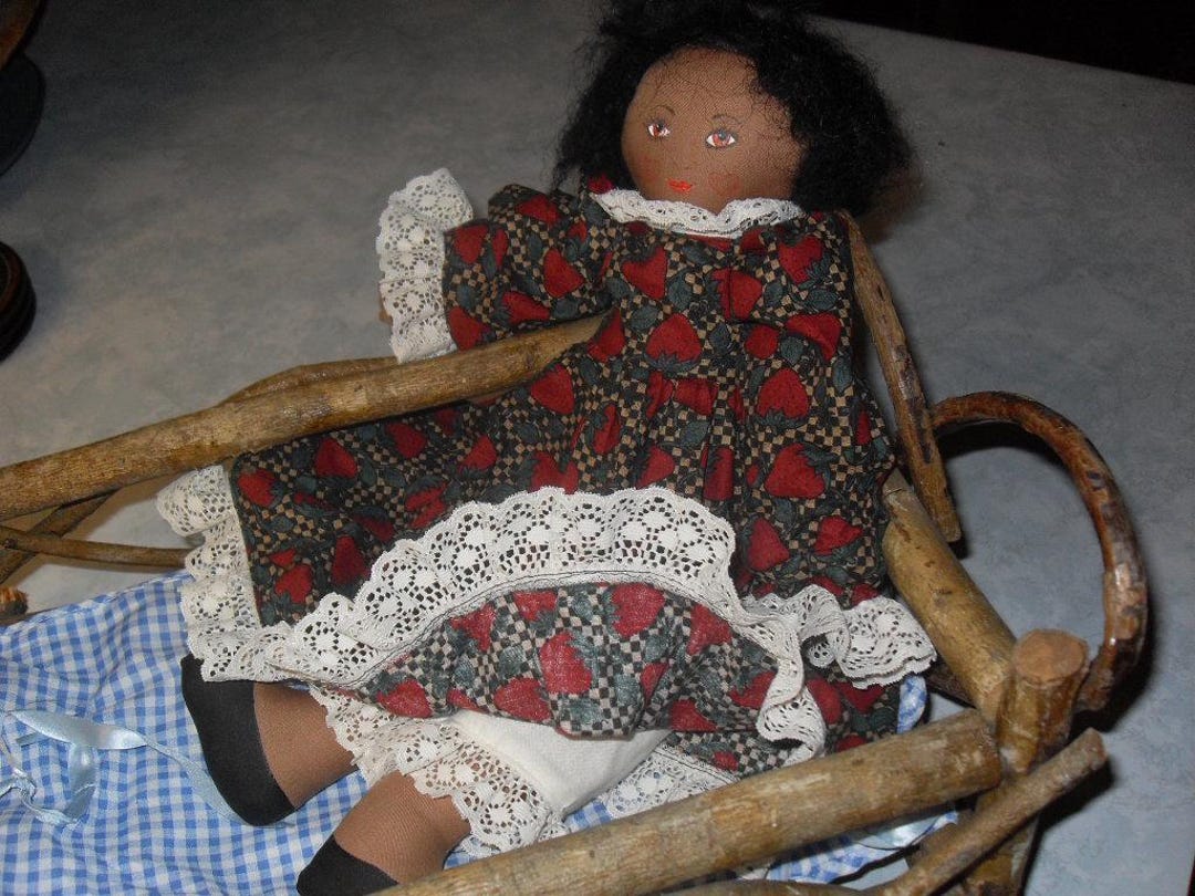 Vintage African American Rag Doll /folk Art Doll - Etsy